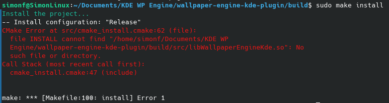 Unable to "make" the plugin. No such file or directory · Issue #228 · catsout/wallpaper-engine ...