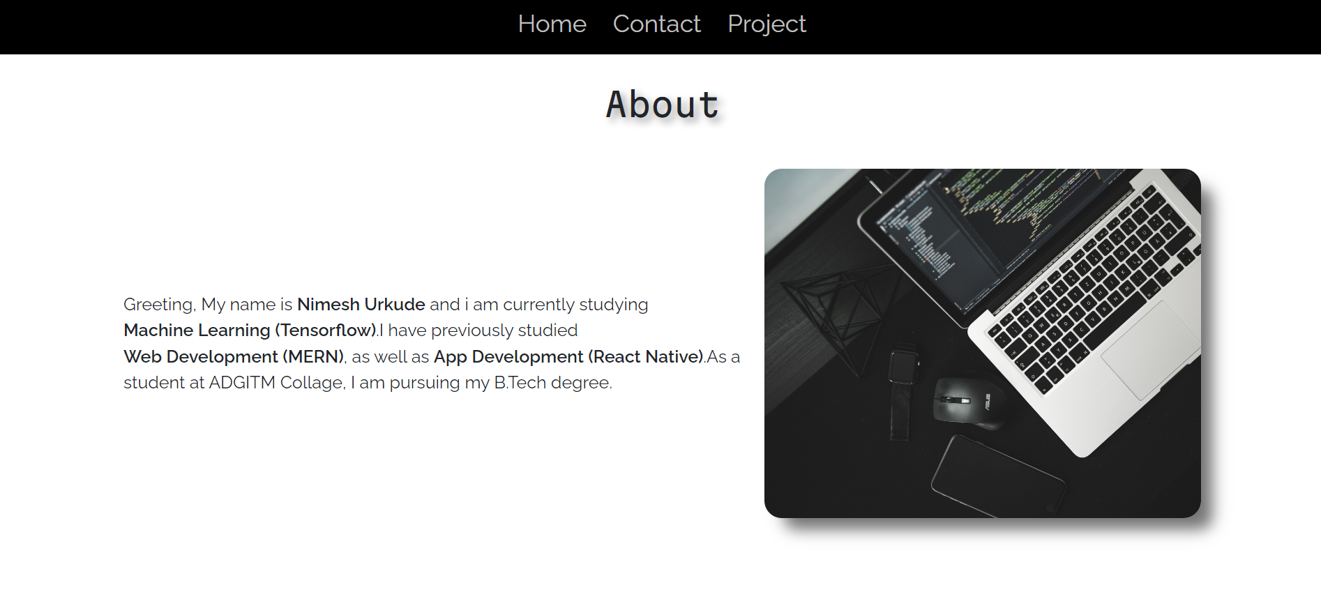GitHub - NimeshUrkude/Portfolio