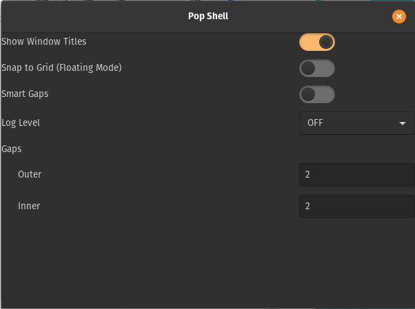 Pop-Shell Settings Window formatting from Extensions · Issue #988 · pop-os/shell · GitHub