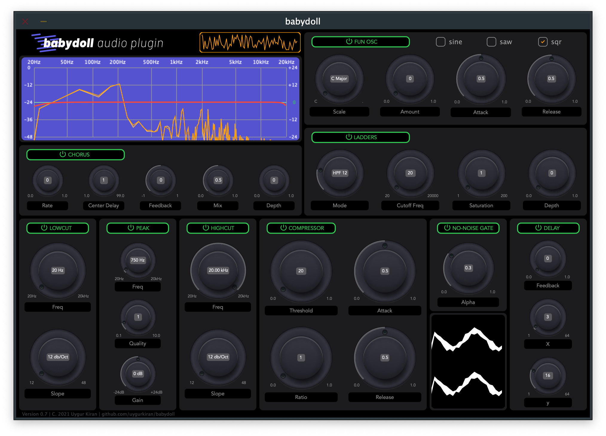 GitHub - u7k/babydoll: audio plugin