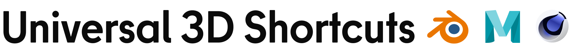 GitHub - AtixCG/Universal-3D-Shortcuts: Keyboard shortcuts and command references that unify ...