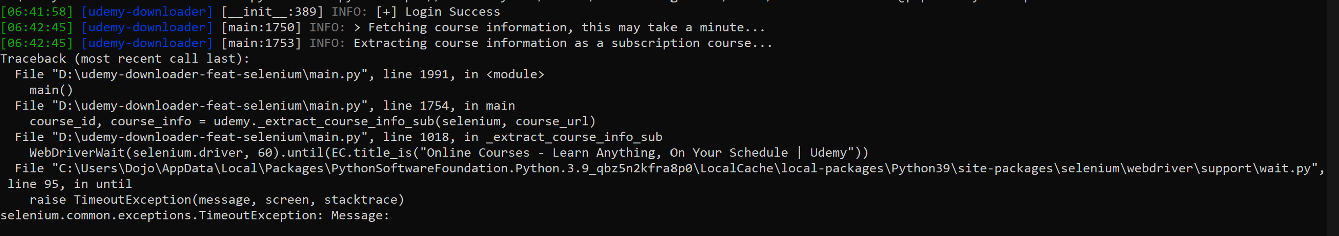 [Bug]: Forbidden 403 Error for subscription · Issue #141 · Puyodead1/udemy-downloader · GitHub