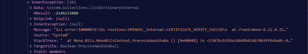 SSL Certificate issue on Godot/Mono · Issue #811 · Nethereum/Nethereum · GitHub