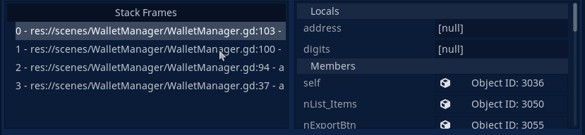 Infinite stack frame adding issue on click an object in debugger · Issue #60672 · godotengine ...