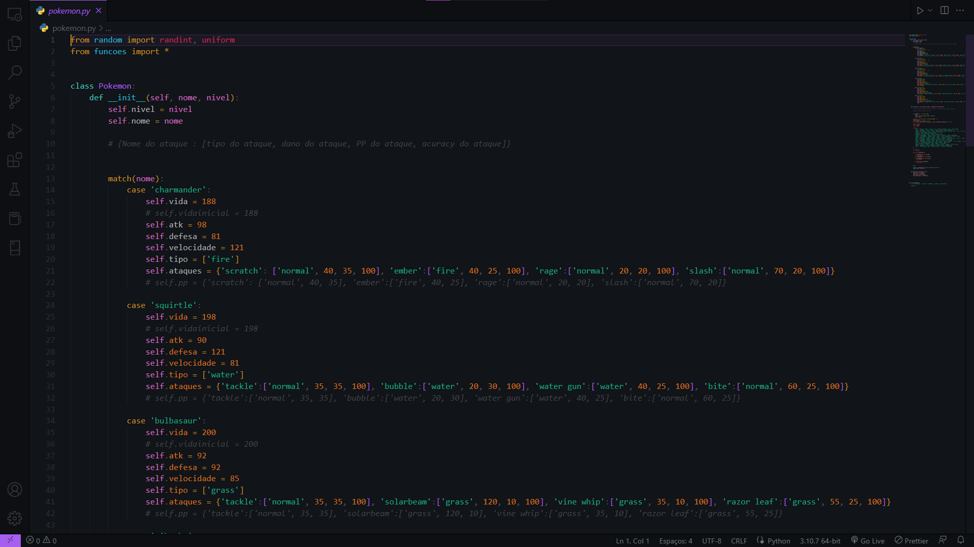 GitHub - michaelsalmeida/Pokemon_battle: Simulador de batalha Pokémon ...