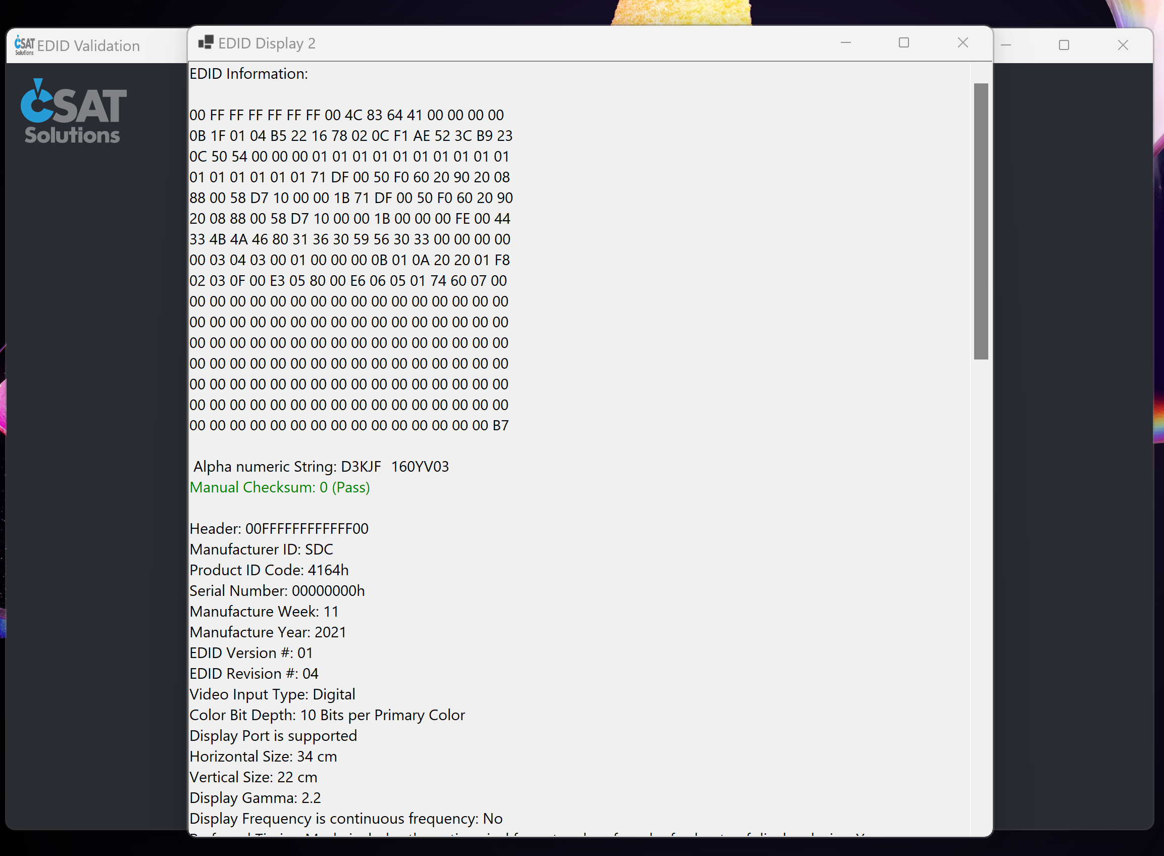 Github Emilagbigayreadedidapp Program Made For Reading The Edid Of You Current Display As