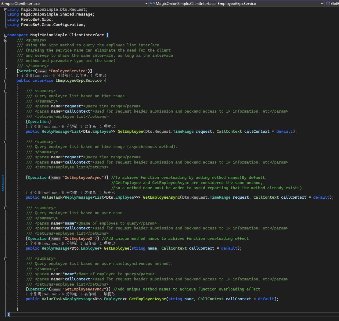 Can MagicOnion achieve function overloading and separation of client and server interfaces ...