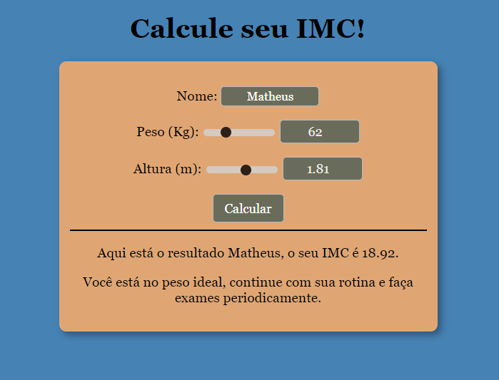 GitHub - MatheusFilg/IMC: Uma calculadora de IMC