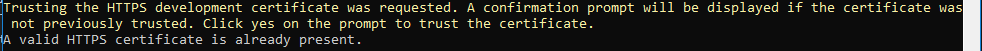 Dotnet Dev Certs Trust Produces New Certificate On Every Run · Issue 10220 · Dotnet