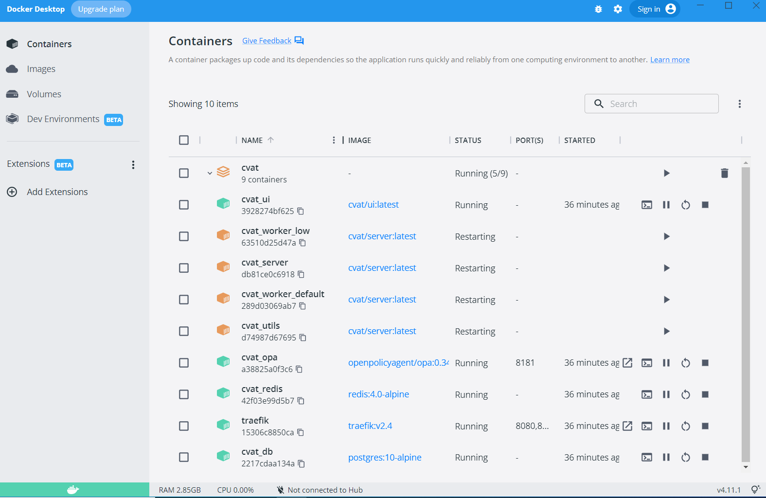 Errors while running cvat container · Issue #4888 · cvat-ai/cvat · GitHub Errors while running cvat container · Issue #4888 · cvat-ai/cvat · GitHub