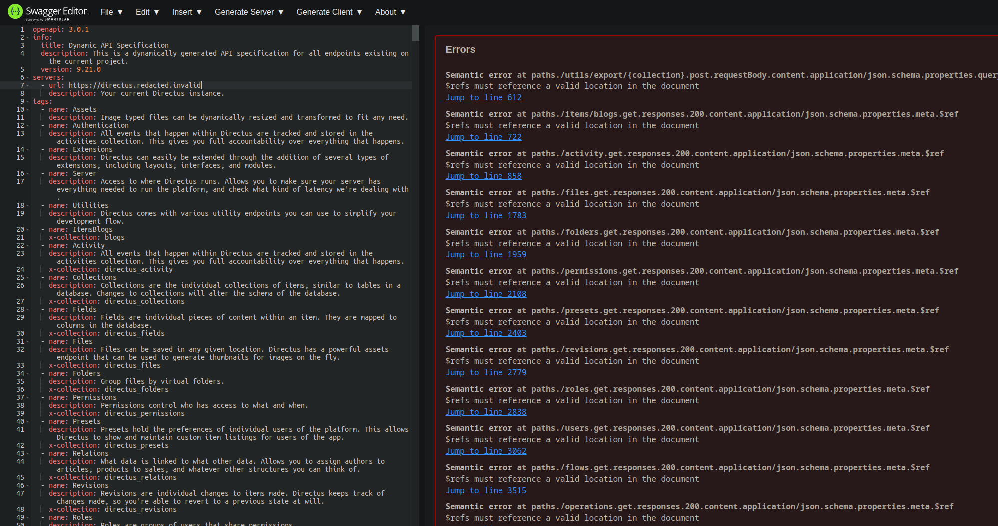 OAS missing x-metadata and Query schemas · Issue #16523 · directus/directus · GitHub