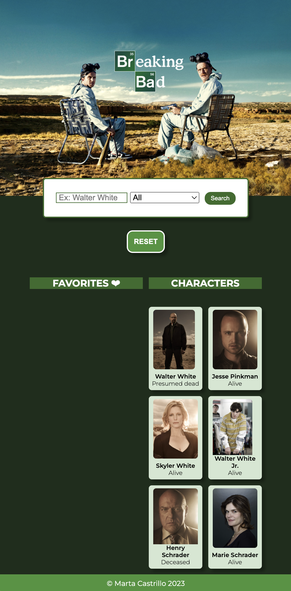 GitHub - martscastrillo/breaking-bad-seeker: HTML, CSS and JS
