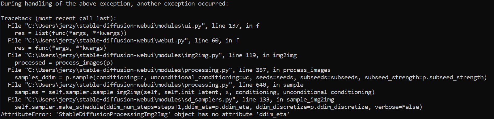 img2img - inpaint - can't use DDIM · Issue #1216 · AUTOMATIC1111/stable ...