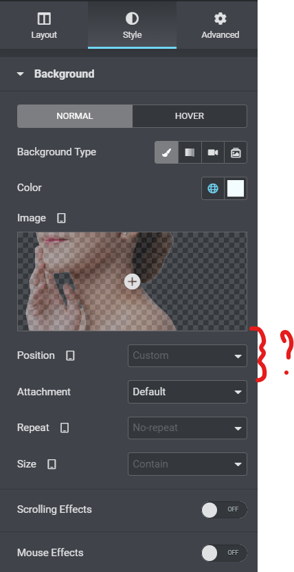 🔗 🐞 Bug report: Not able to edit the size and position when changing the responsive to mobile ...