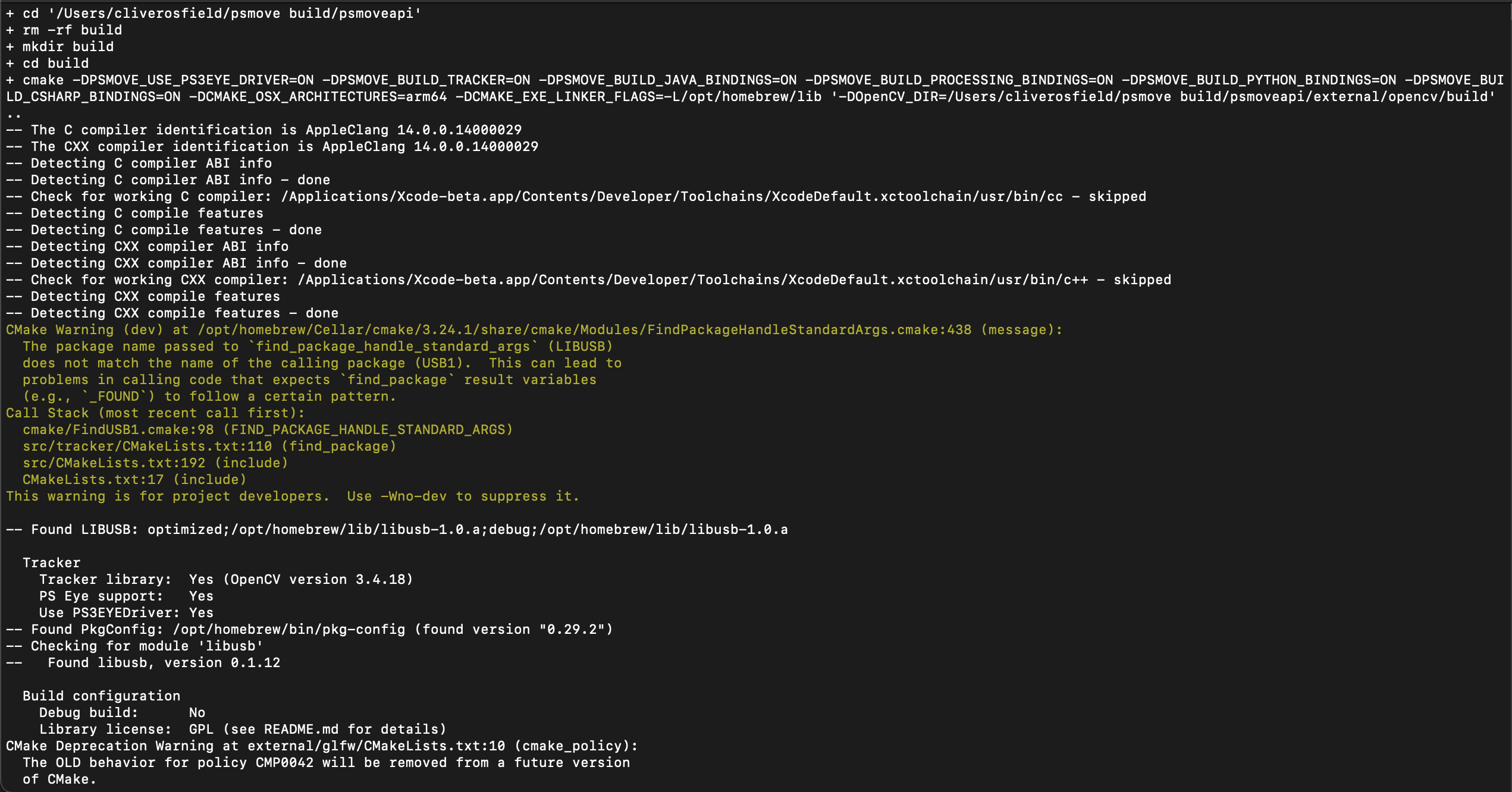 M1 Pro Ventura Beta 4 - C compiler errors/Id:warnings with QTKit.tbd · Issue #450 · thp ...