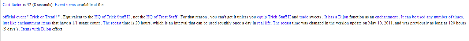 Treat Staff II should be 120hr recharge · Issue #5336 · EdenServer/community · GitHub