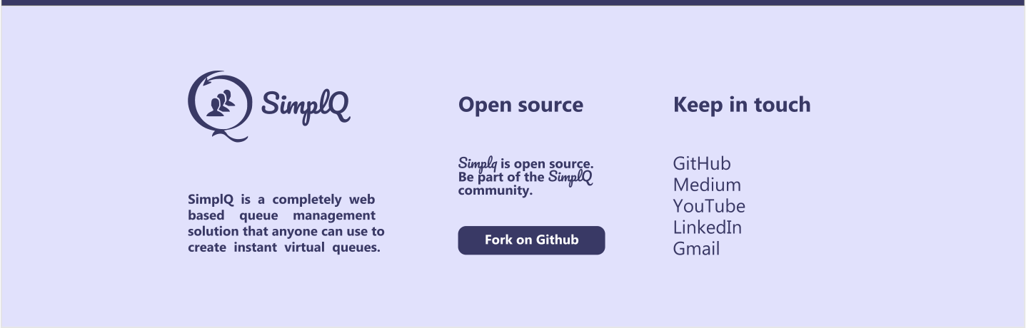[HomePage] Add footer section at the End · Issue #212 · SimplQ/simplQ-frontend · GitHub