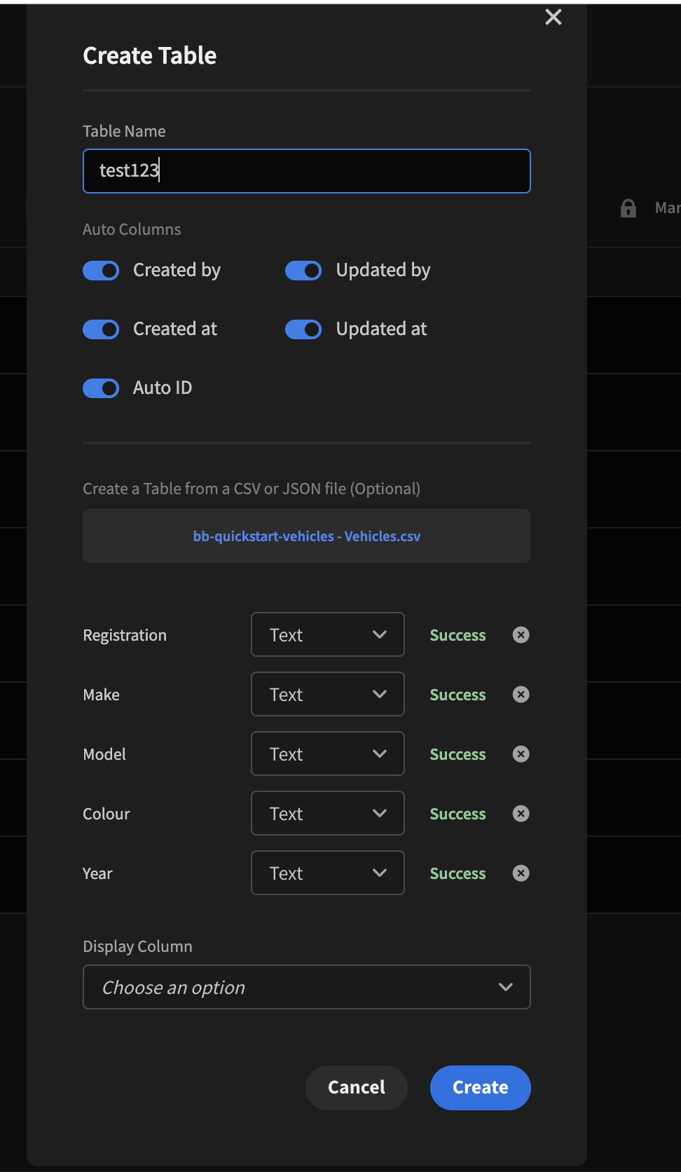 [BUDI-6831] [BUDI-6546] Cannot Edit Display Column after saving CSV ...