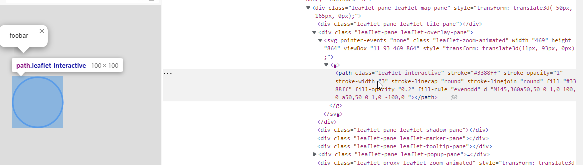 Edge canary 102: offset in SVG hit detection · Issue #8208 · Leaflet ...