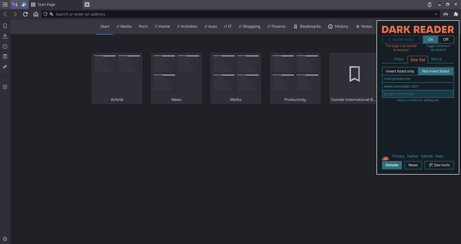 [Bug] Can't remove line from Site List · Issue #10994 · darkreader/darkreader · GitHub