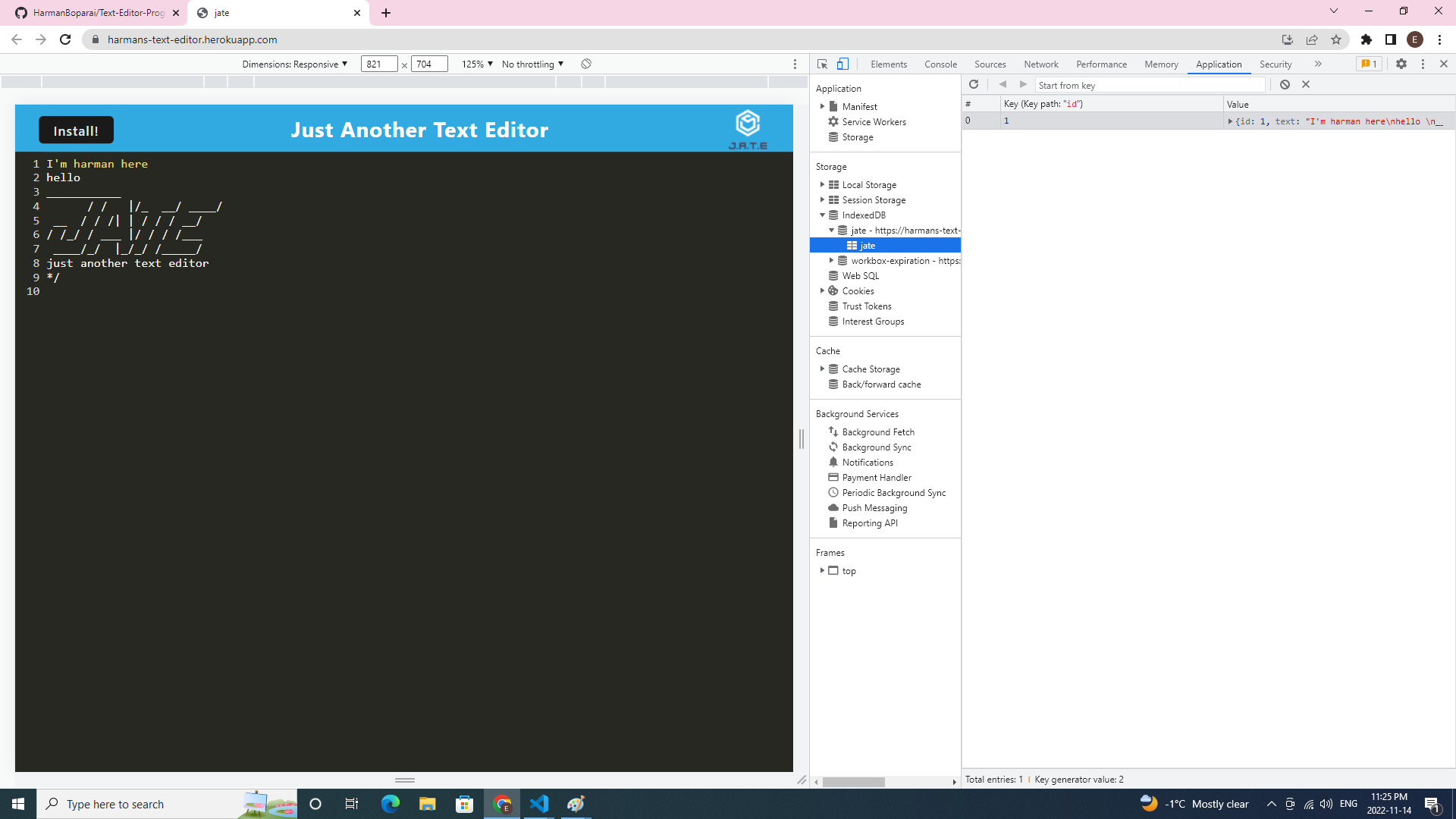 GitHub - HarmanBoparai/Text-Editor-Progressive-Web-Application