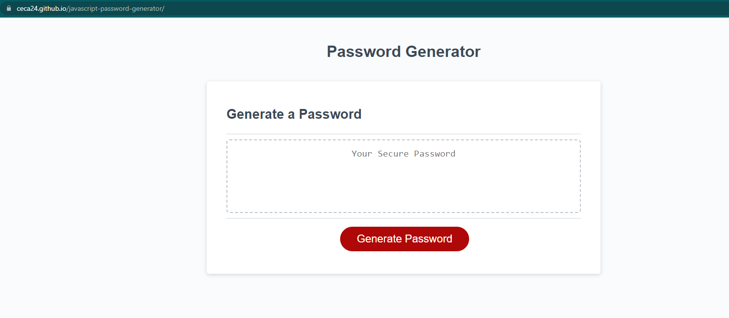 GitHub - ceca24/Randomized-Password-Generator