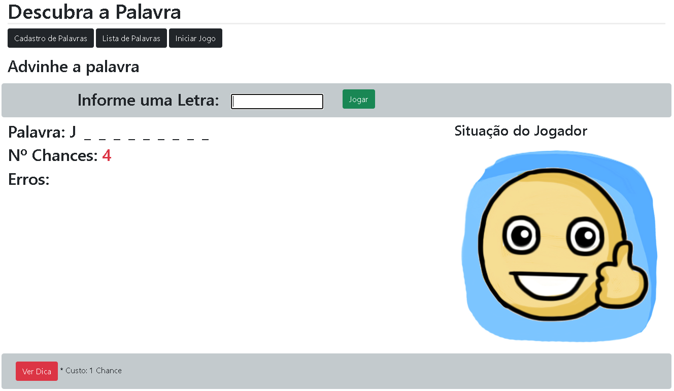Github Ivanlima096jogo Descubra Palavra Jogo Feito Com Html Css Bootstrap E Javascript