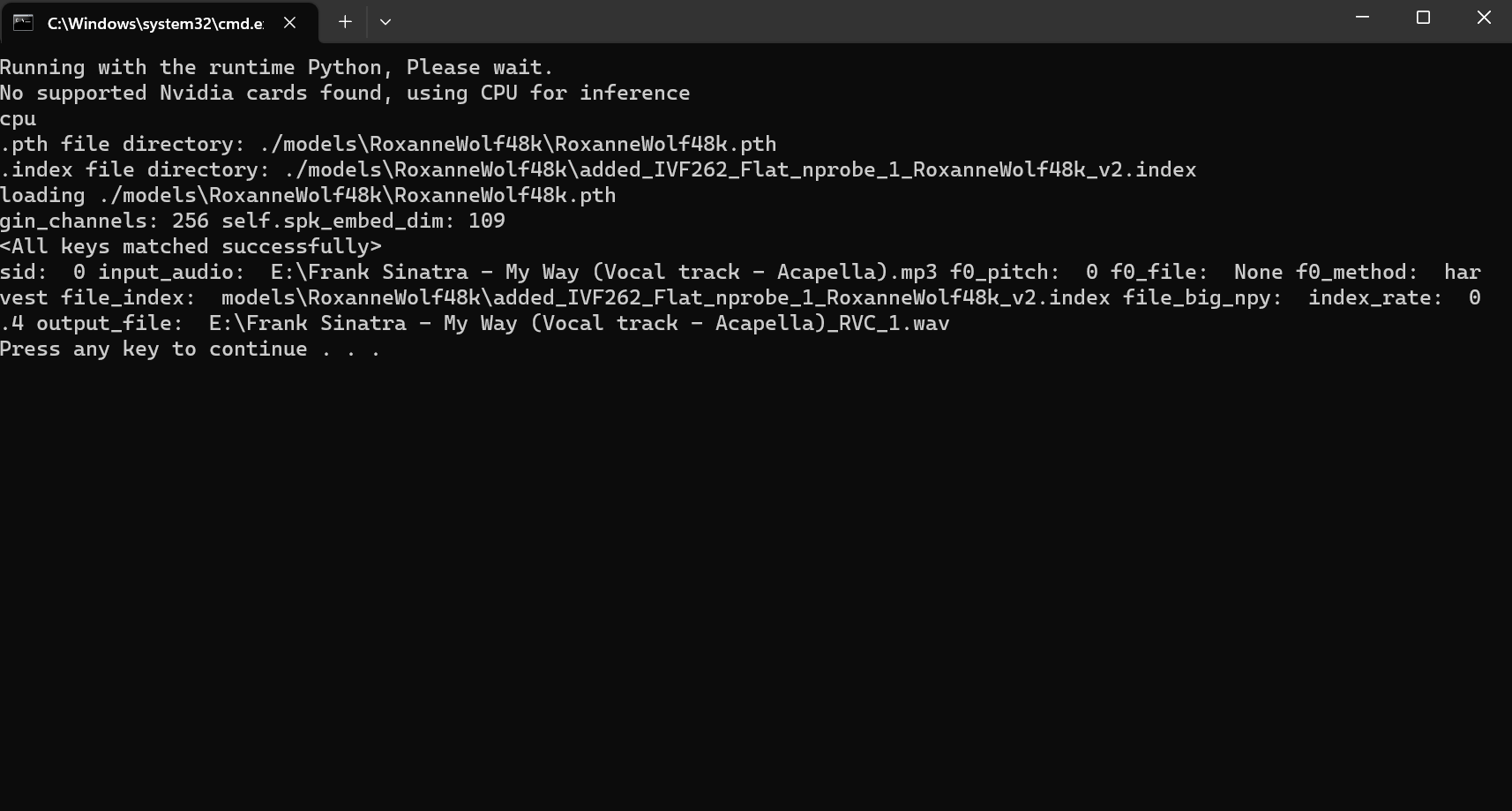 Crashing When Converting · Issue 783 · Rvc Projectretrieval Based Voice Conversion Webui · Github 6915