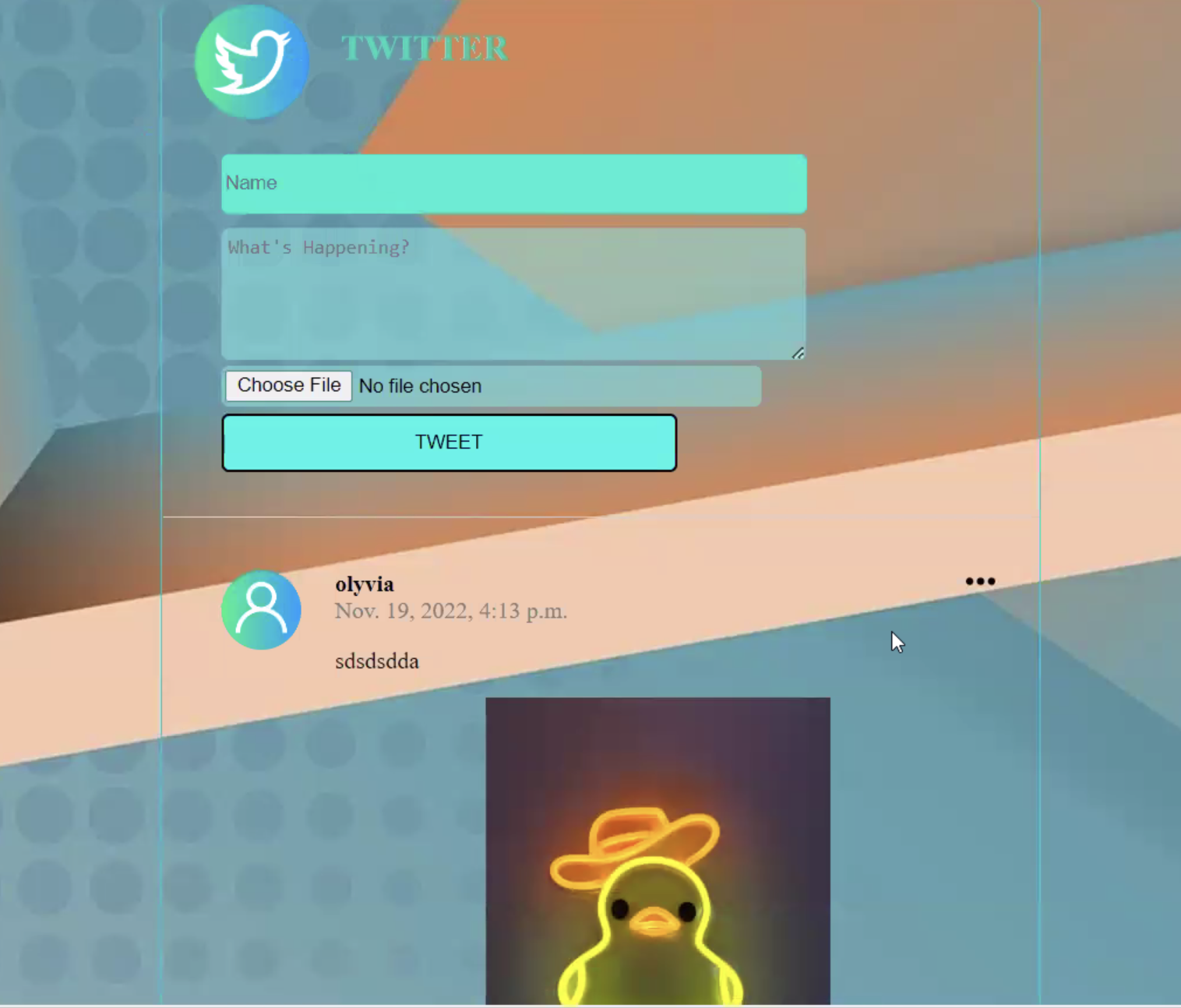 Github Xdial12twitter Clone 