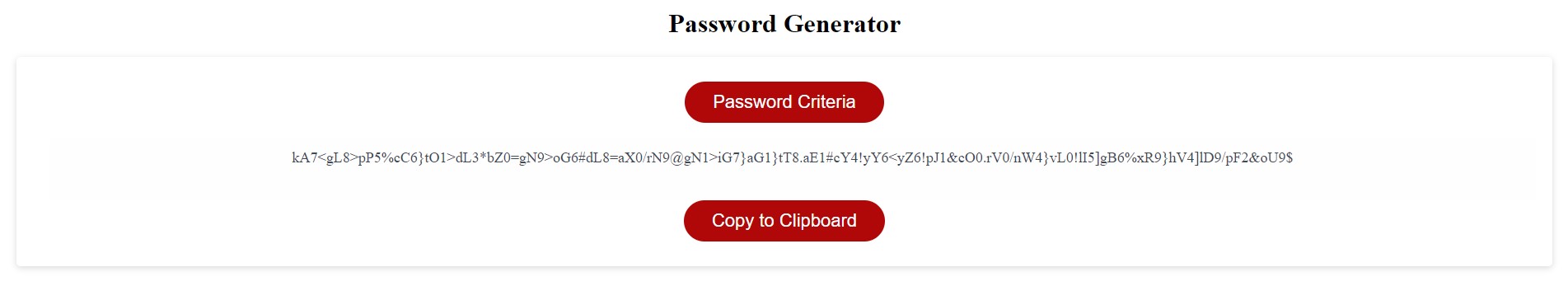 GitHub - kait-kat/Password-Generator: Need another password for another login? Want it to be ...