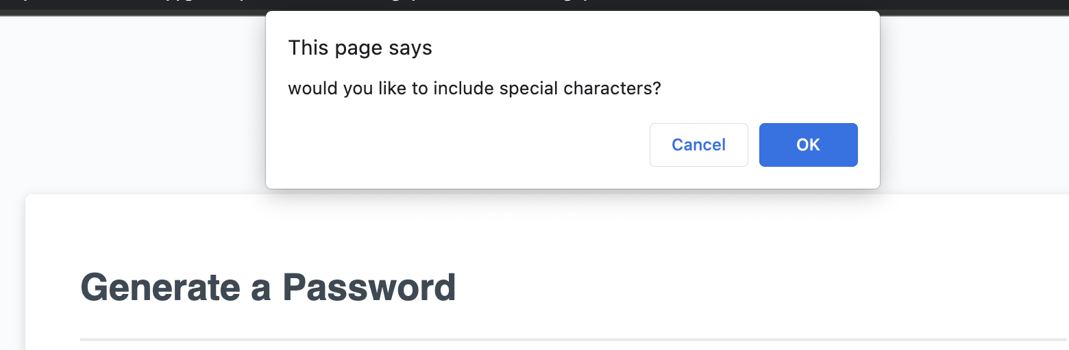 Github Mxu4321 Module3 Challenge Javascript Password Generator