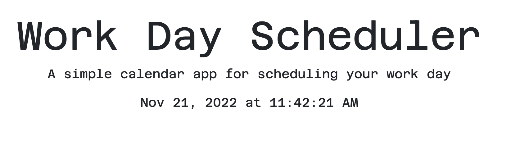 GitHub - mxu4321/module5_challenge: Third-Party APIs Challenge: Work Day Scheduler