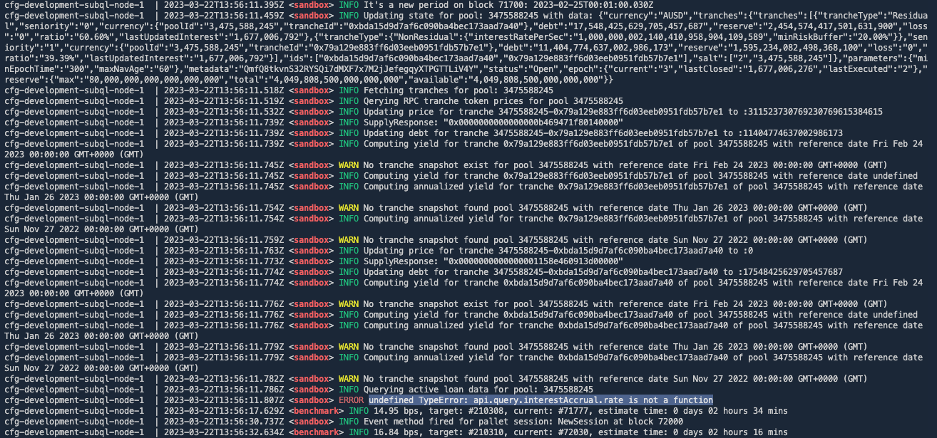 Demo chain failing to capturing entity snapshots · Issue #142 · embrio-tech/centrifuge-subql ...