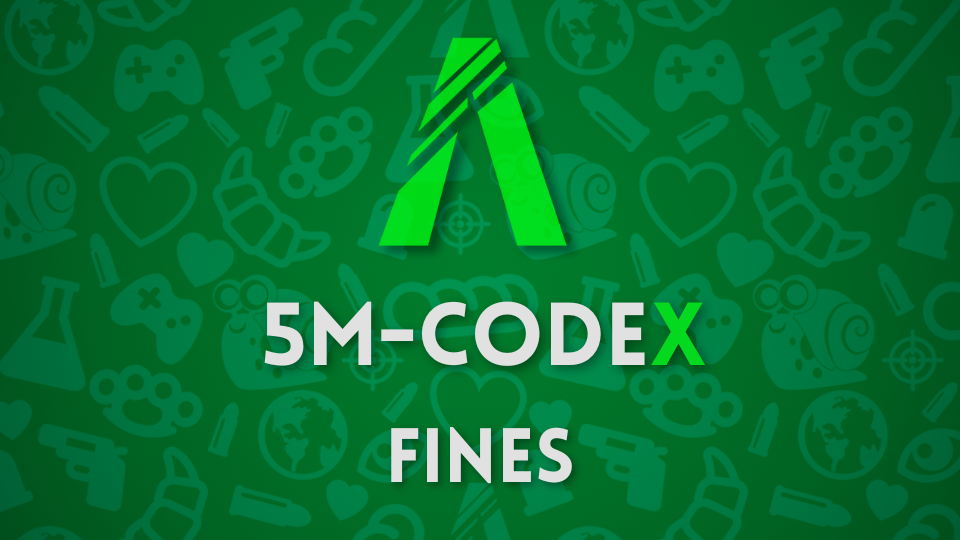 GitHub - 5M-CodeX/codex-fines: A Simple Fines/Ticket/Impound script for ND/Standalone