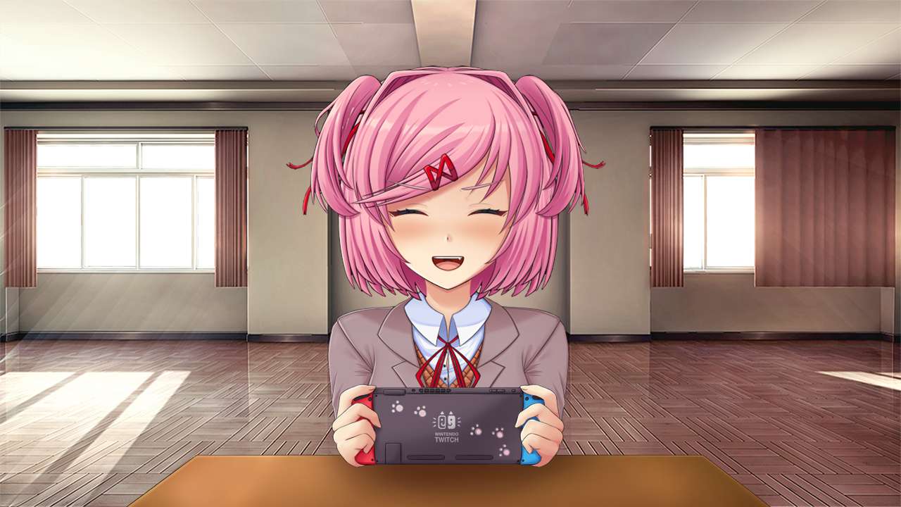 [ ART REQUEST ] - Sprite for Natsuki holding her video game console · Issue #395 · Just-Natsuki ...