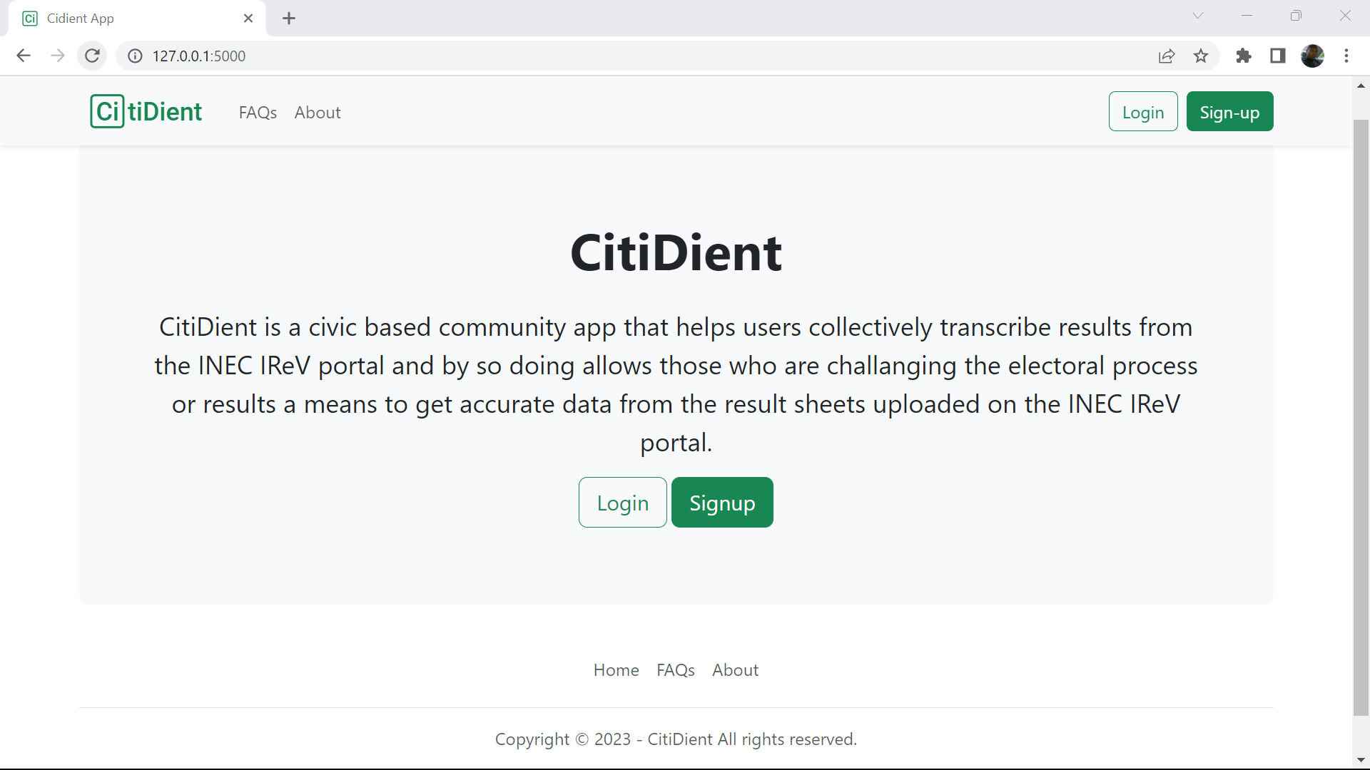 GitHub - engrtobechi/Citidient: Citidient is an open-source web application that allows ...