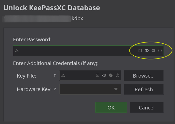 Overlapping password management icons under some circumstances · Issue #6290 · keepassxreboot ...