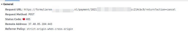 Ogone on Failure/Cancel: Method (POST) not allowed · Issue #2362 · open-formulieren/open-forms ...