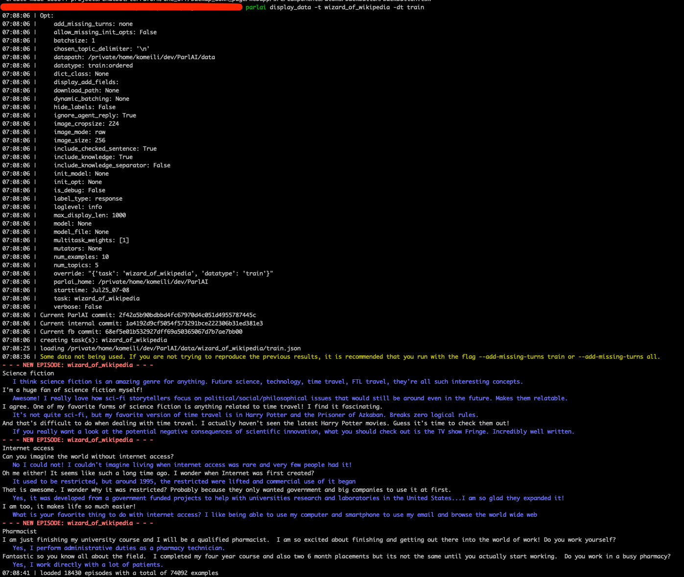 Module 'parlai.tasks.wizard_of_wikipedia.agents' has no attribute 'create_agents' · Issue #4682 ...