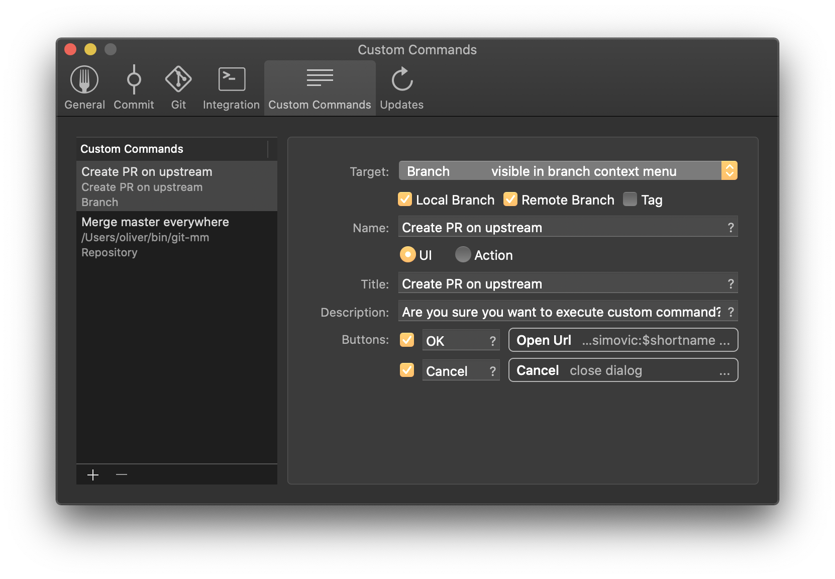 Custom command being triggered "randomly" · Issue #1172 · fork-dev ...