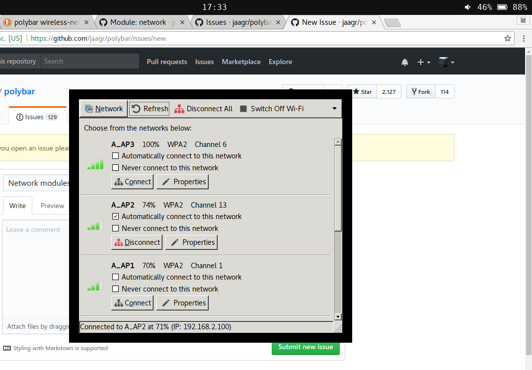 Network modules not showing up · Issue #909 · polybar/polybar · GitHub