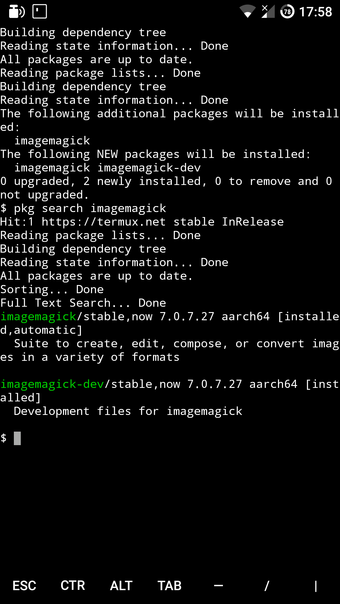 Segmentation fault on Termux · Issue #1116 · ImageMagick/ImageMagick · GitHub