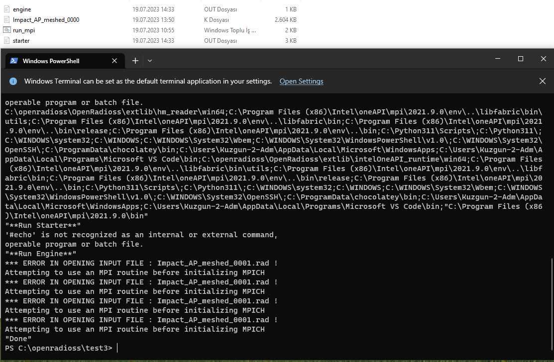 Radioss run script for window version · OpenRadioss · Discussion #1014 · GitHub