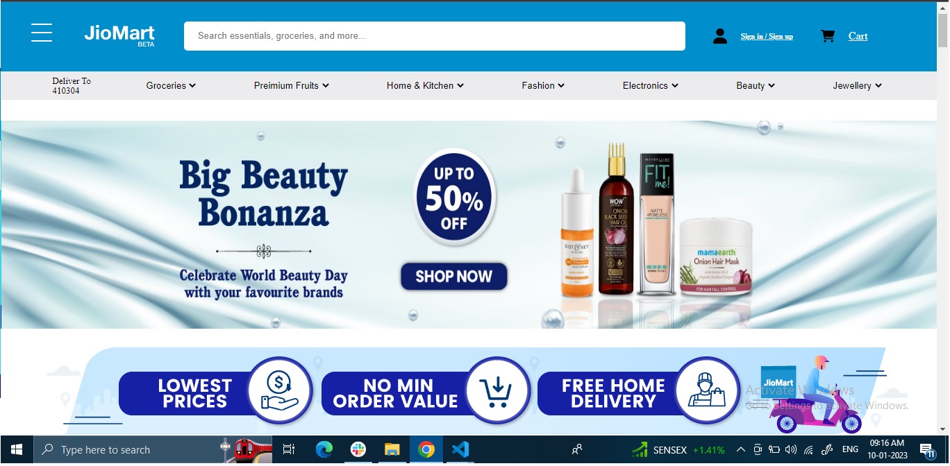 GitHub - KishorDMane/jio-mart-clone: Jiomart is an e-commerce Website primarily sales grocery ...