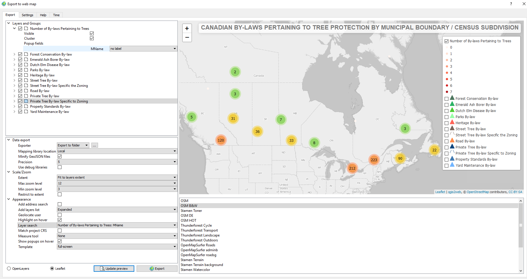 Layer Search not Displaying (leaflet) · Issue #580 · qgis2web/qgis2web · GitHub