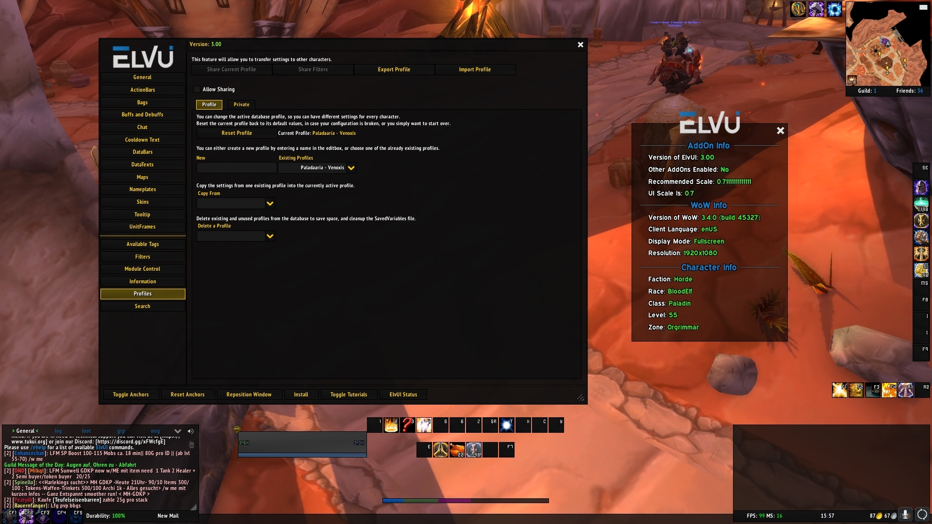 [Wrath Bug Report] Profiles don't change UI · Issue #309 · tukui-org/ElvUI · GitHub