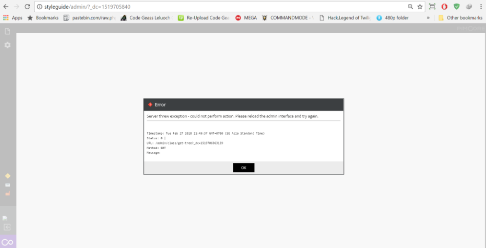 On Local Admin Pimcore 5 On Windows · Issue 2636 · Pimcorepimcore · Github