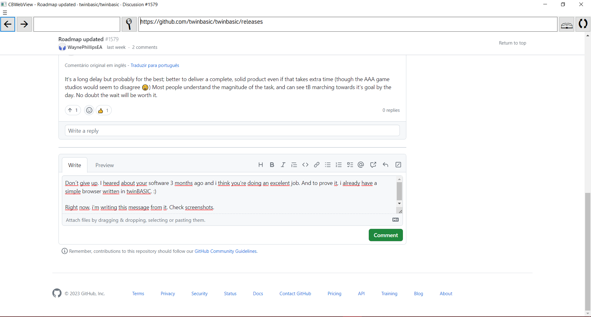 Roadmap updated · twinbasic twinbasic · Discussion #1579 · GitHub