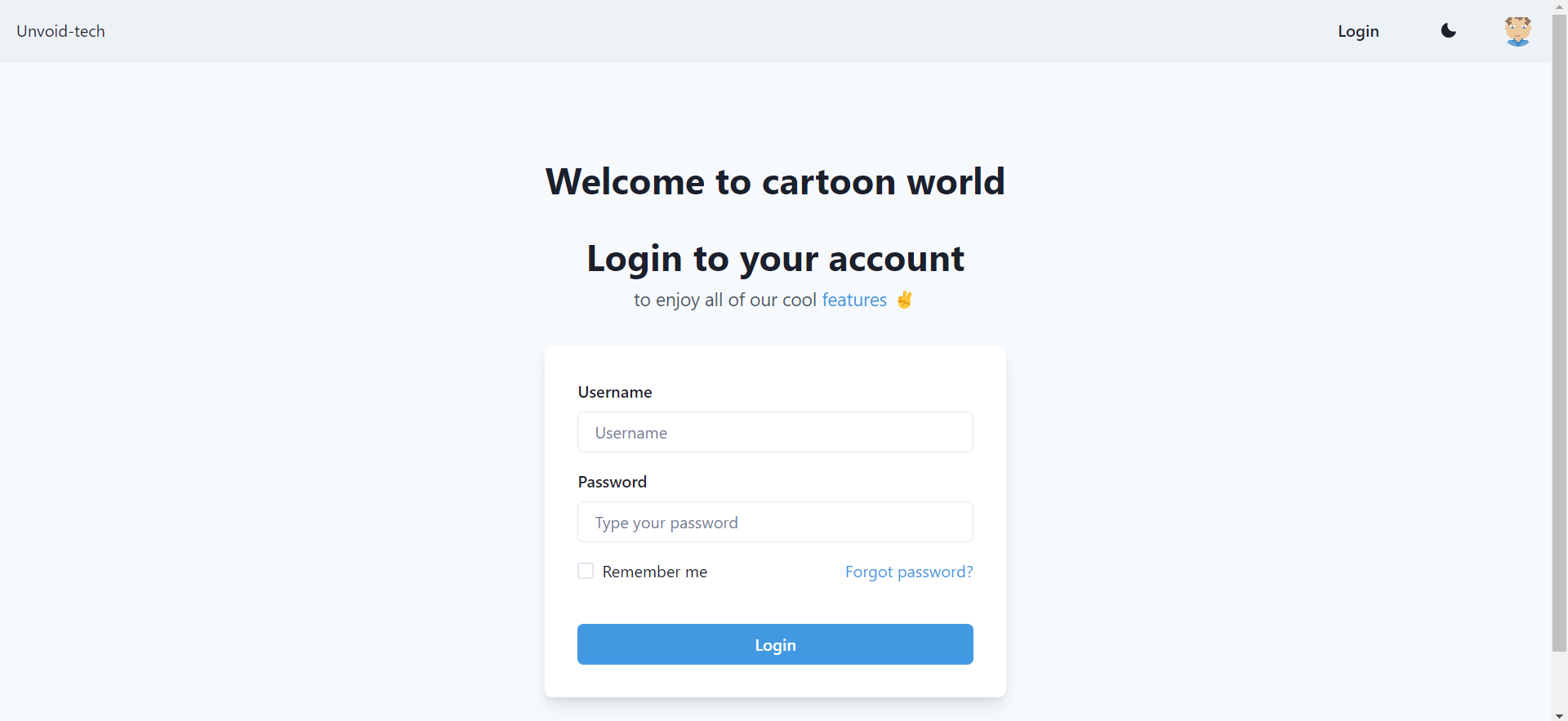 GitHub - sainRaghuveer/unvoid-tech-assignment: This is cartoon images ... GitHub - sainRaghuveer/unvoid-tech-assignment: This is cartoon images ...