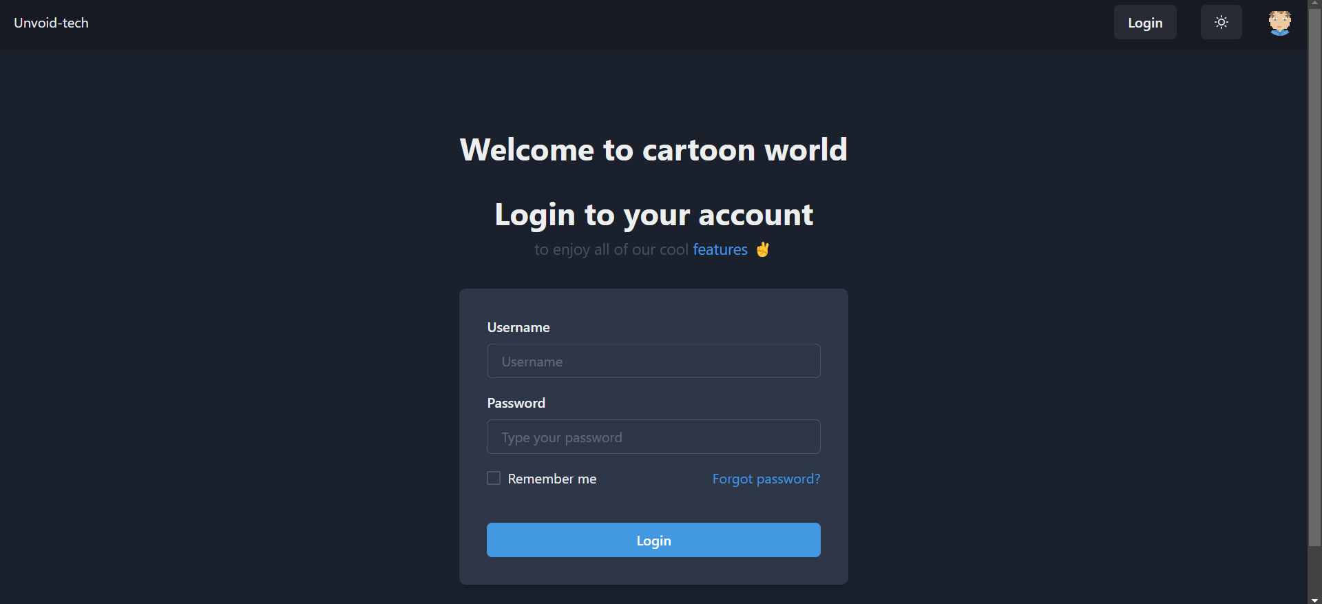 GitHub - sainRaghuveer/unvoid-tech-assignment: This is cartoon images ... GitHub - sainRaghuveer/unvoid-tech-assignment: This is cartoon images ...